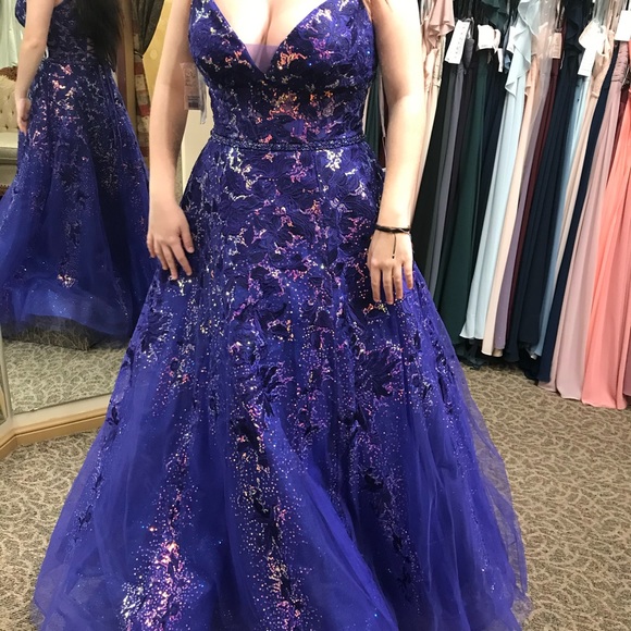 ellie wilde | Dresses | Ellie Wilde Indigo Dress | Poshmark